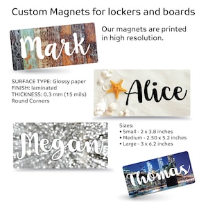 Locker Magnet Name for School Custom Magnet for Teacher Gift for Doctor ...