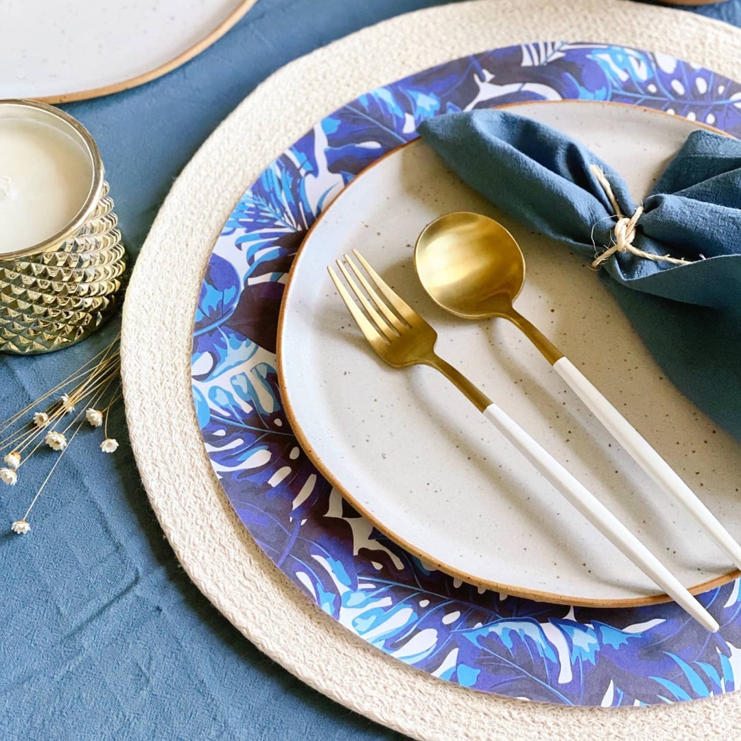 Paper Placemats - Tablescape -placemats Table for the Wedding - Round ...