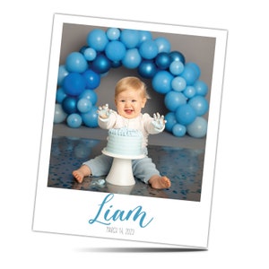 Photo Magnets for First Birthday Party Favor Personalized Photo Magnet ...