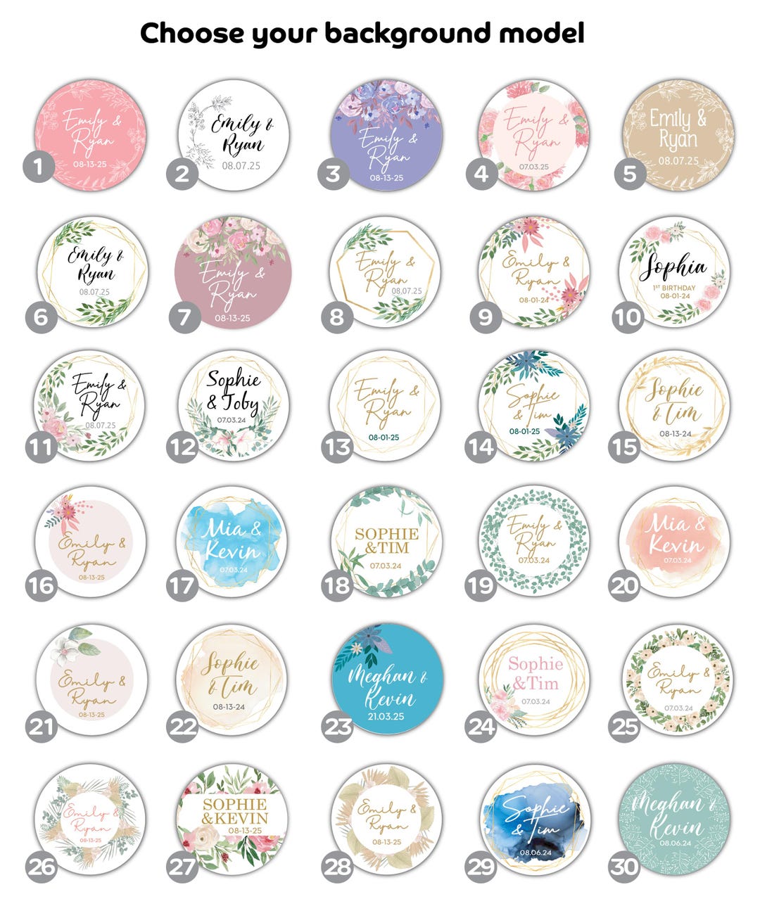 Cookie Label Sticker - Bakery Custom Label, Custom Round Cookie ...