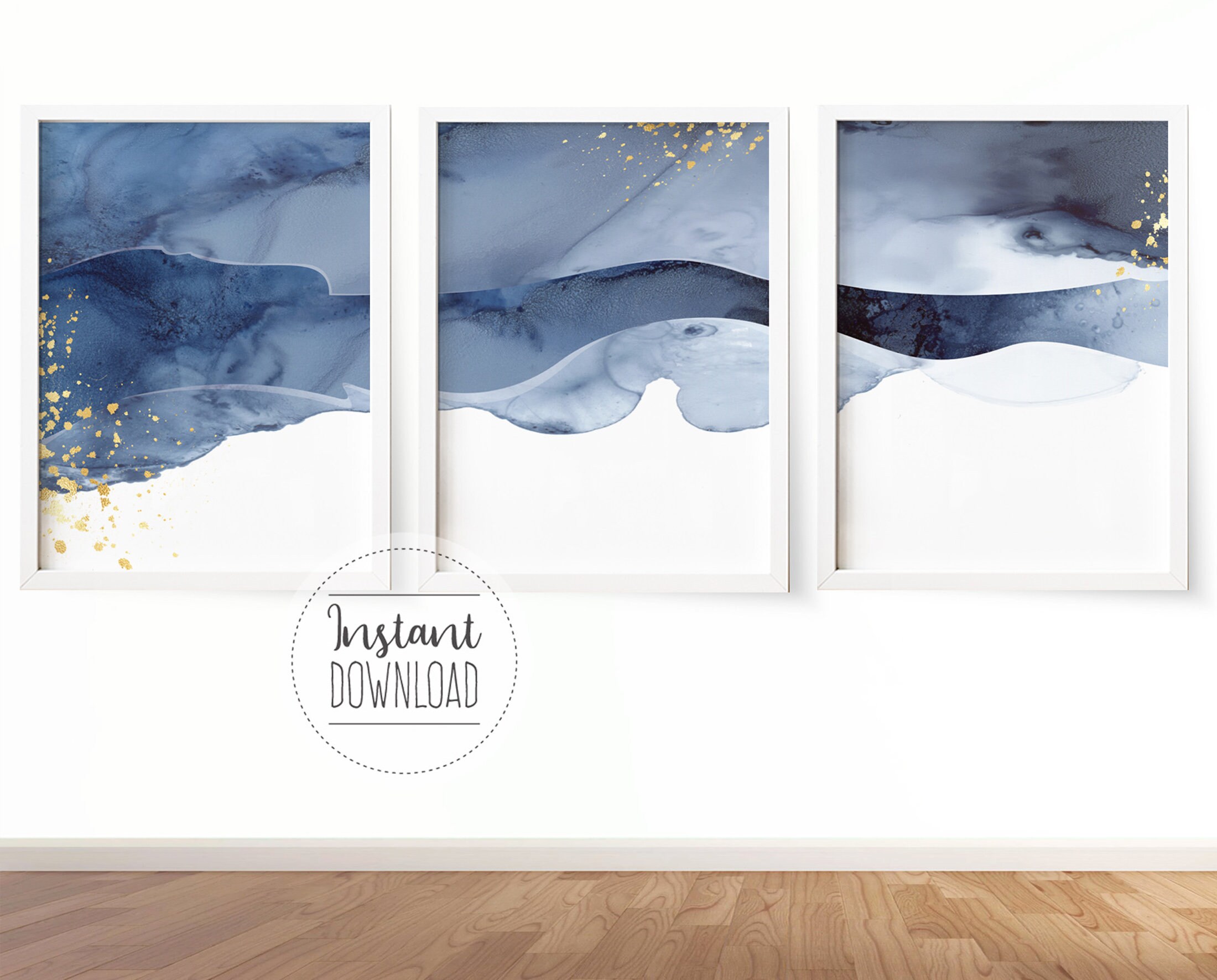 Wall Art Set of 3 3 Piece Art Printable Printable Art Decor - Etsy