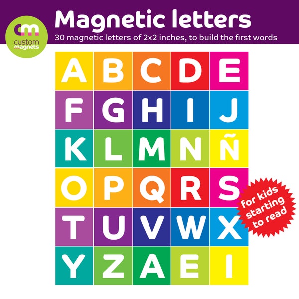 Magnetic Custom Letters Alphabet - Etsy
