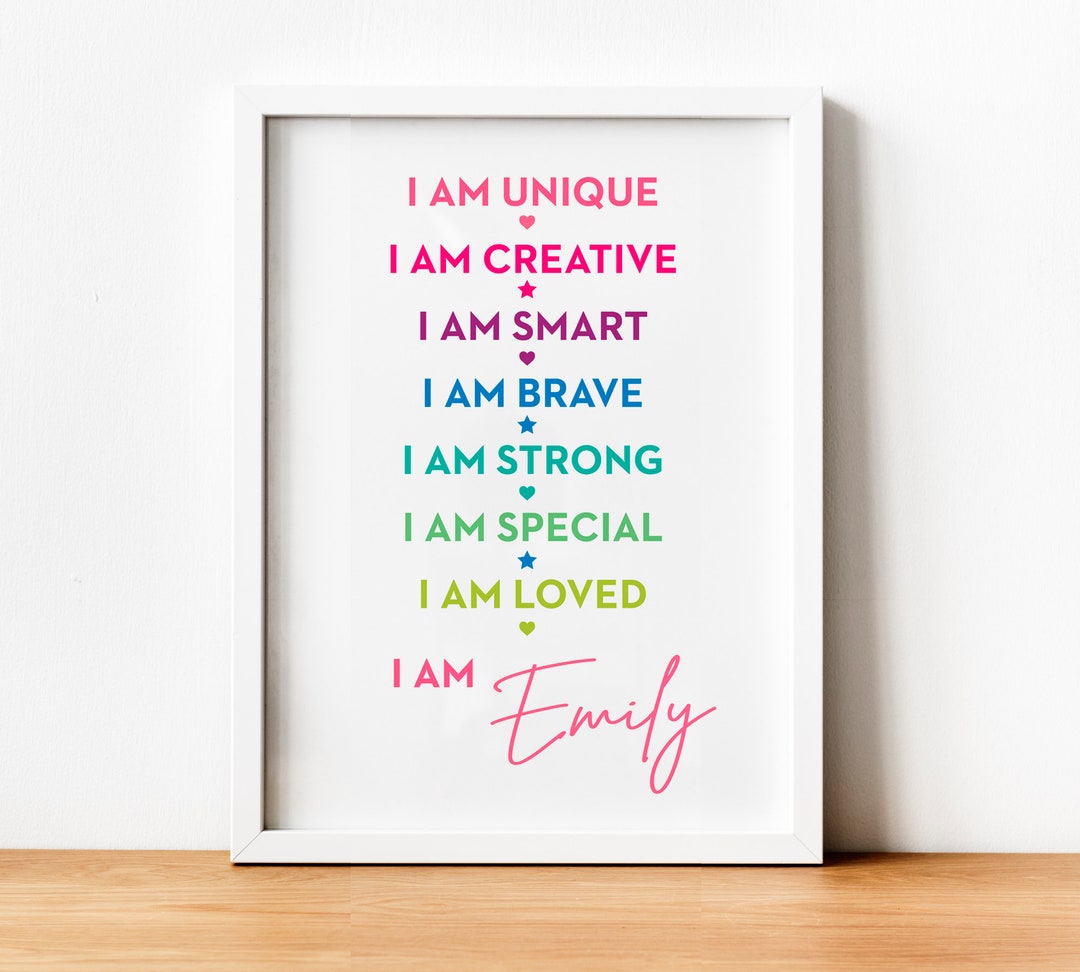 Motivational Poster Prints for Kids | Inspiring Art Print With ...