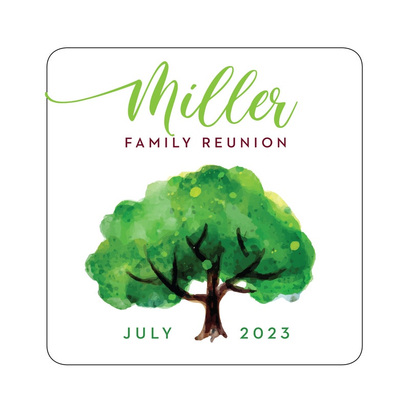 Family Reunion Magnets - Personalized Family Reunion Party Favors ...