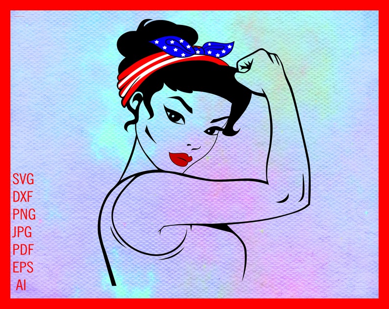 Rosie the Riveter Svg Patriotic Rosie Svg Rosie Clipart | Etsy