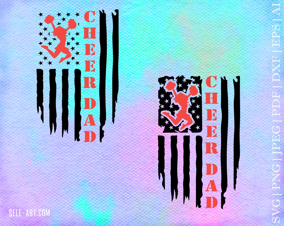 Cheer Dad Flag SVG 4th of July Svg Cheer Dad Flag Svg Flag - Etsy Denmark