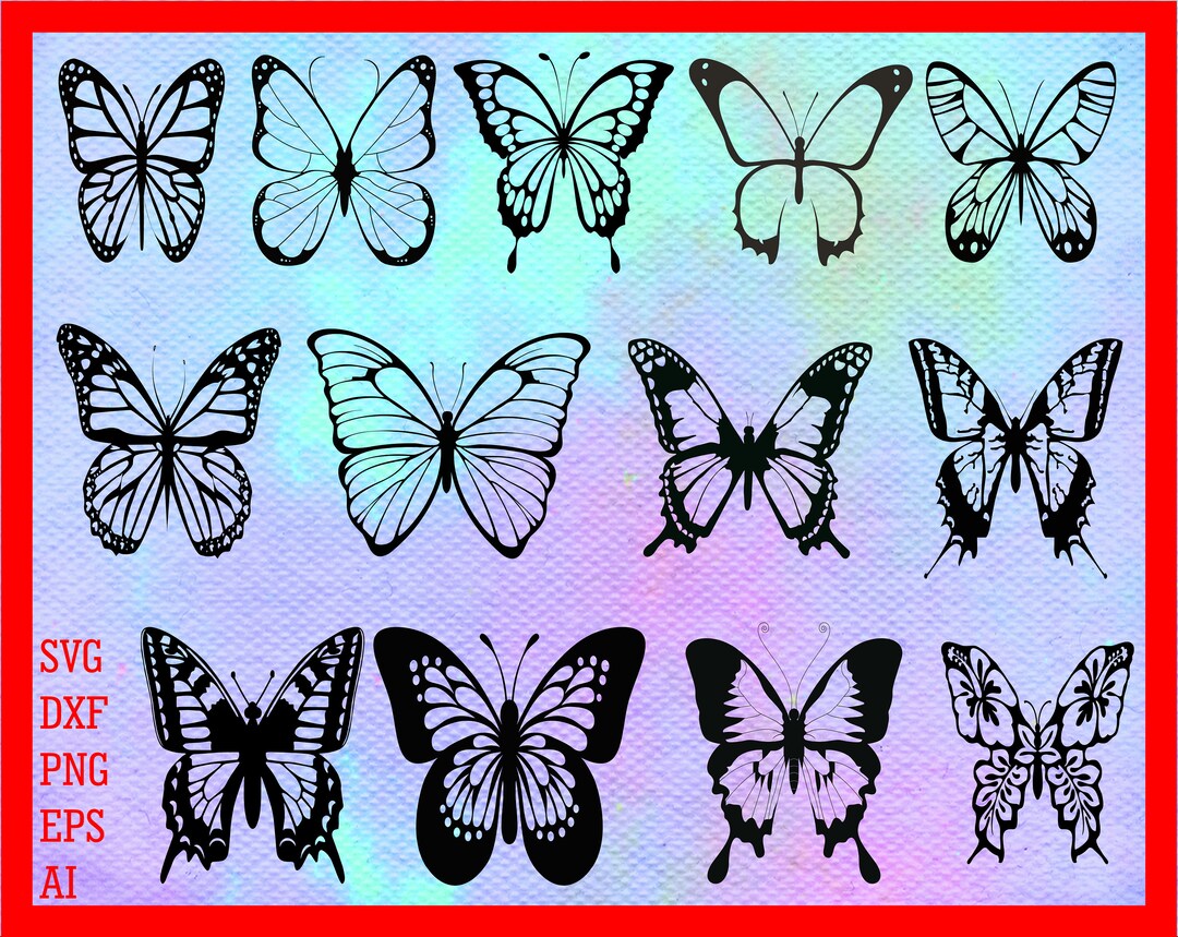 Butterflies Svgbutterfly Svgbutterfly SVG Cricutbutterfly - Etsy