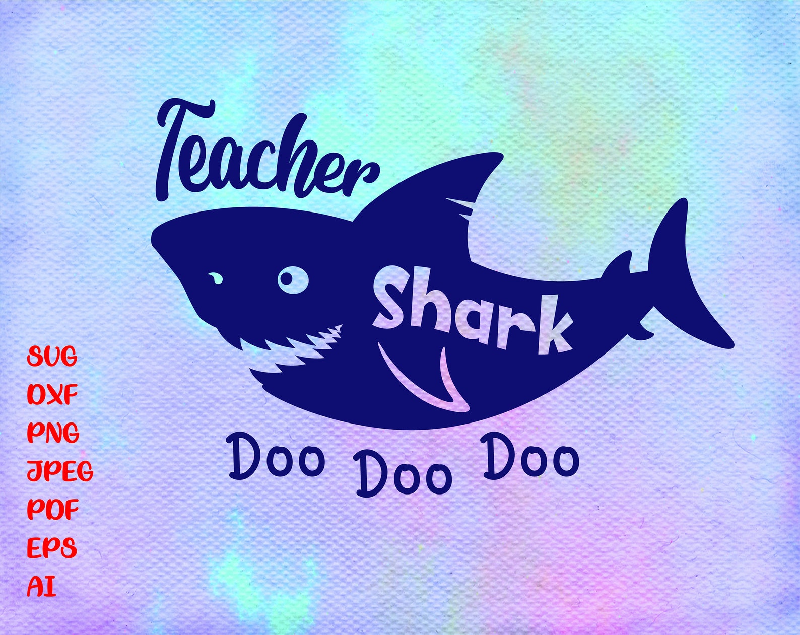 Teacher Shark Svg Doo Doo Doo Doo Your Homework - Etsy
