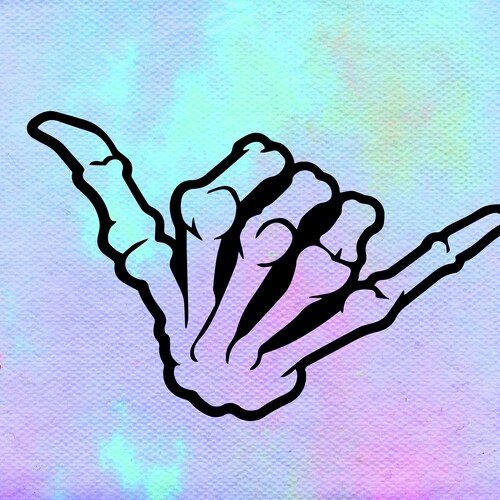 Shaka Skeleton Hand Sign Svg. Vector Cut File for Cricut - Etsy