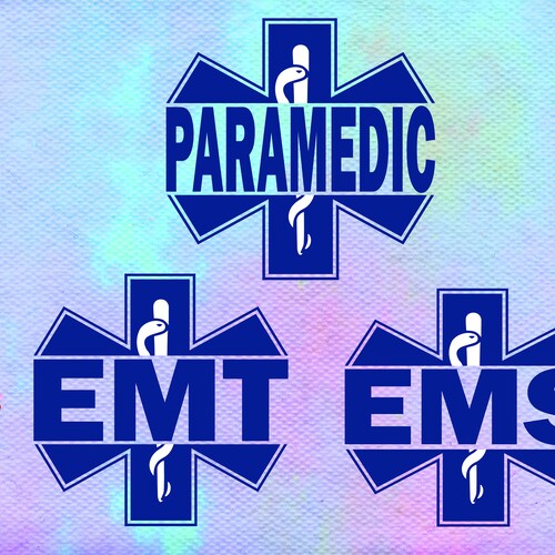 EMT Svg EMS Paramedic Svg Eps Dxf Png Split | Etsy
