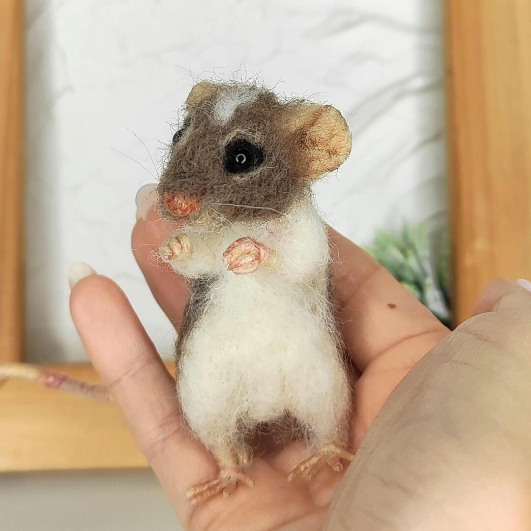 Needle Felted Mice, Gerbil Realistic Handmade Ooak, Realistic Gerbil ...