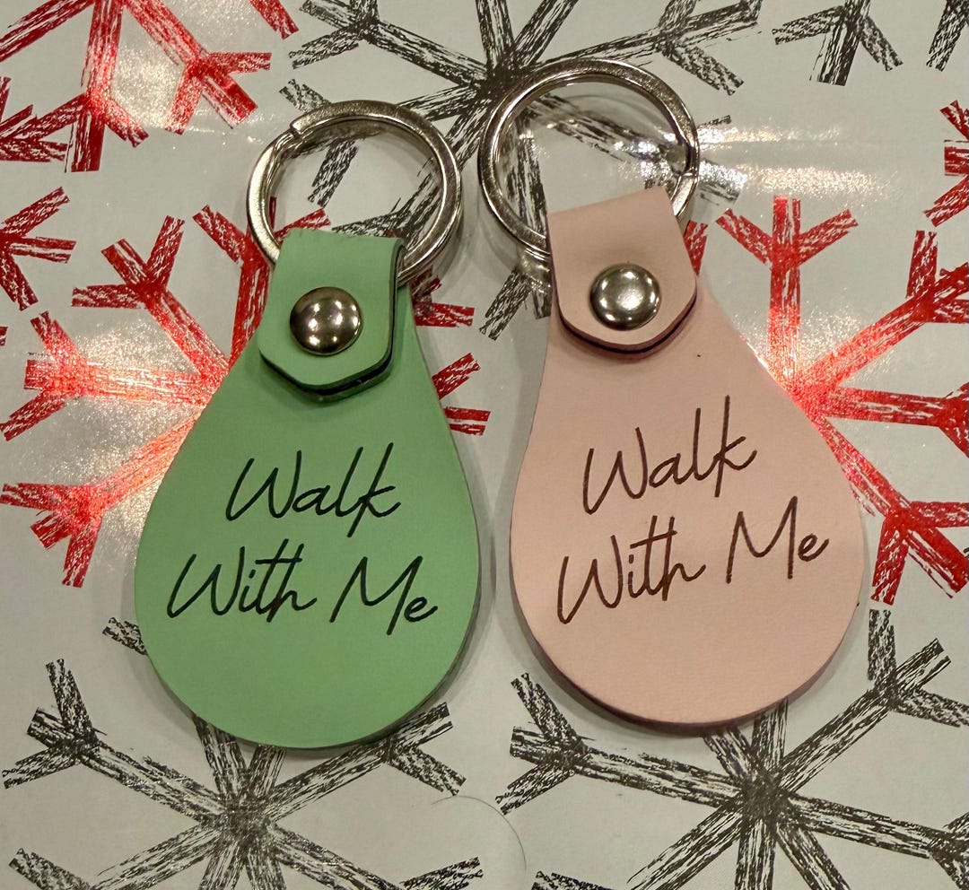 Walk With Me | Leather | Keychain | 2026 Youth Theme - Etsy