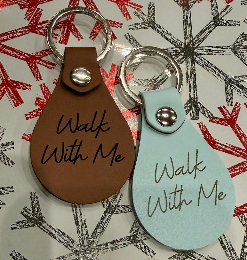 Walk With Me | Leather | Keychain | 2026 Youth Theme - Etsy