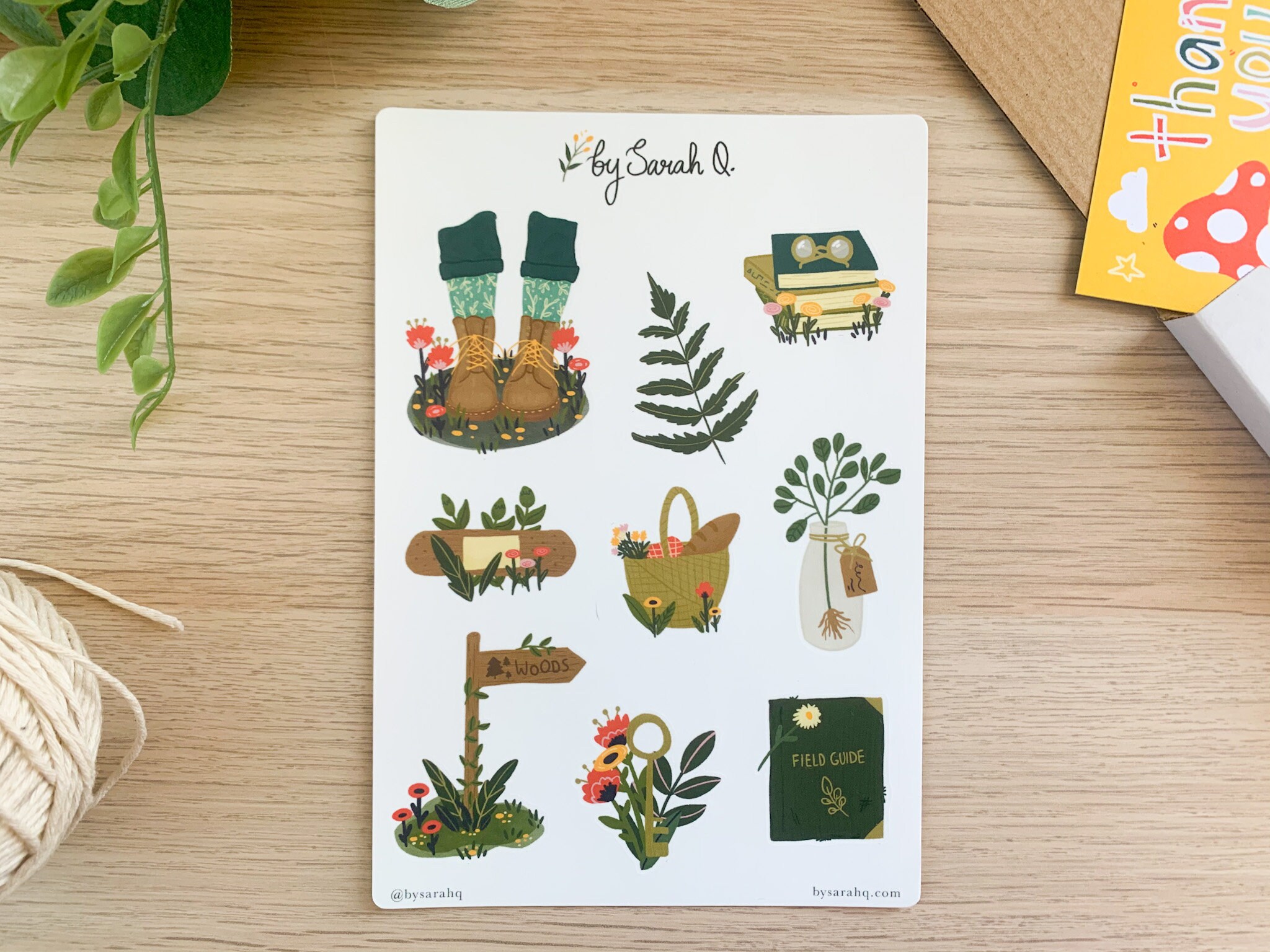 Forest Adventure Cottagecore Stickers Plant Stickers - Etsy Canada