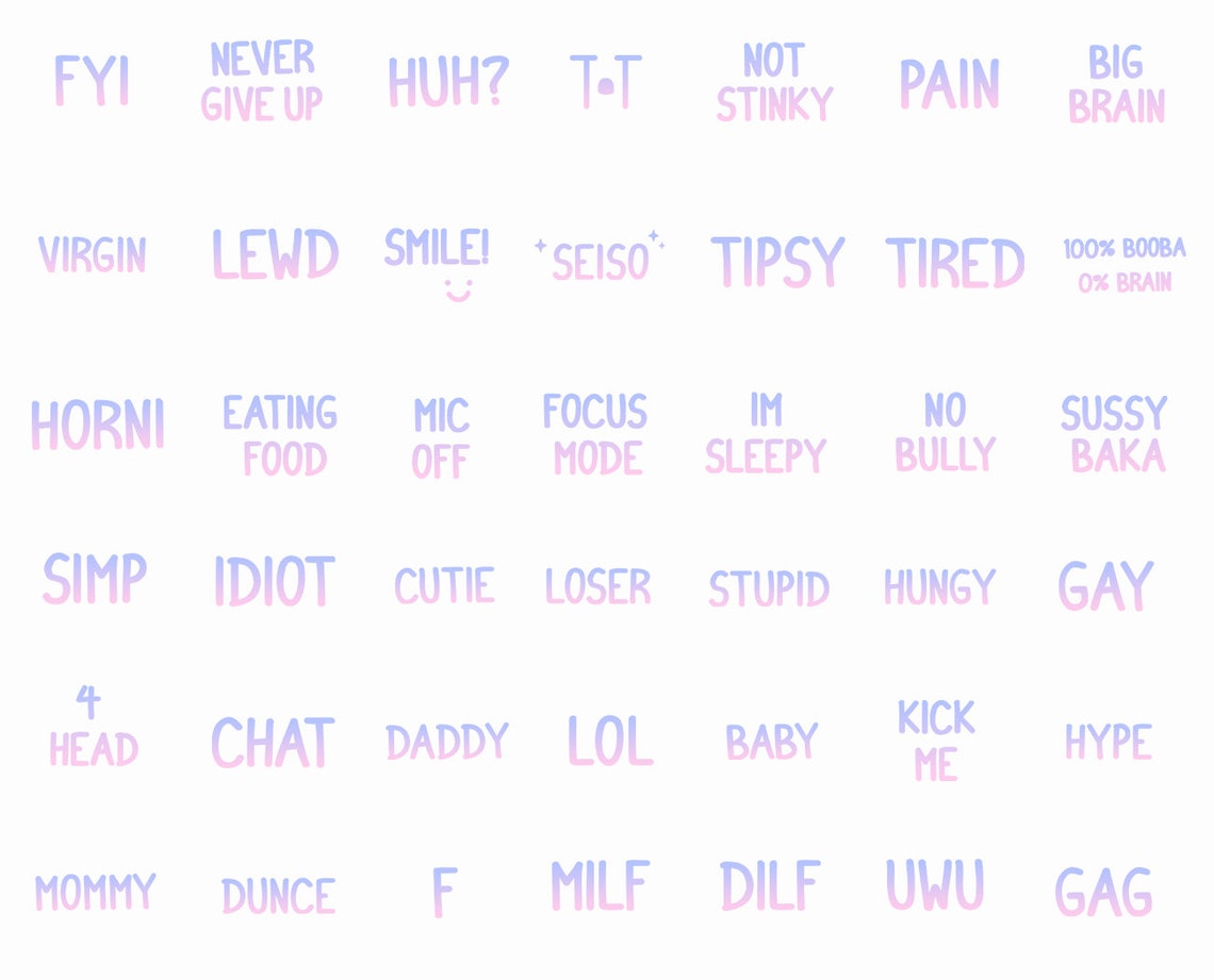 88 Twitch Rainbow Vtuber Sticky Note Pngtuber P2U Vtuber Assets LGBTQ ...