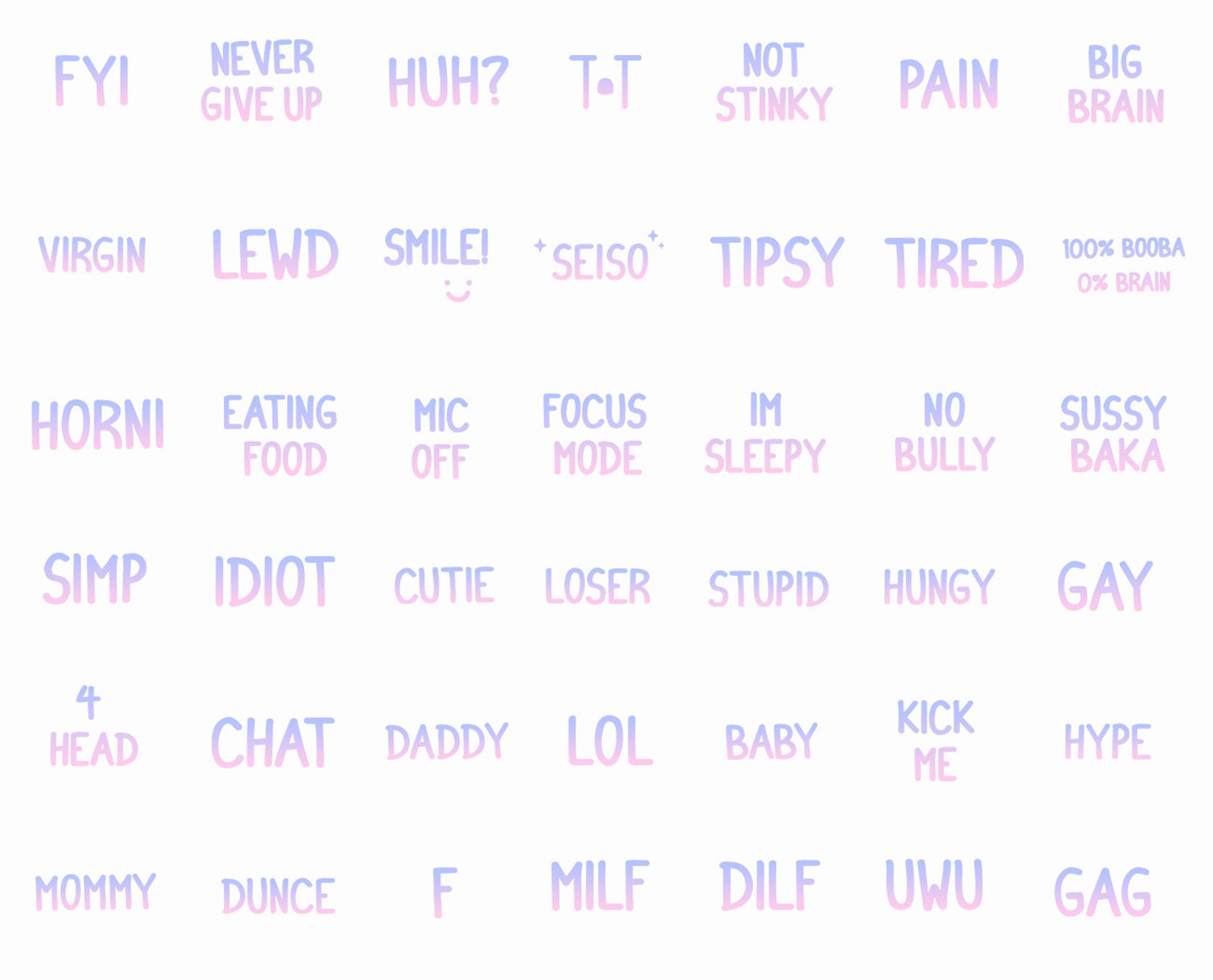 88 Twitch Rainbow Vtuber Sticky Note Pngtuber P2U Vtuber Assets LGBTQ ...