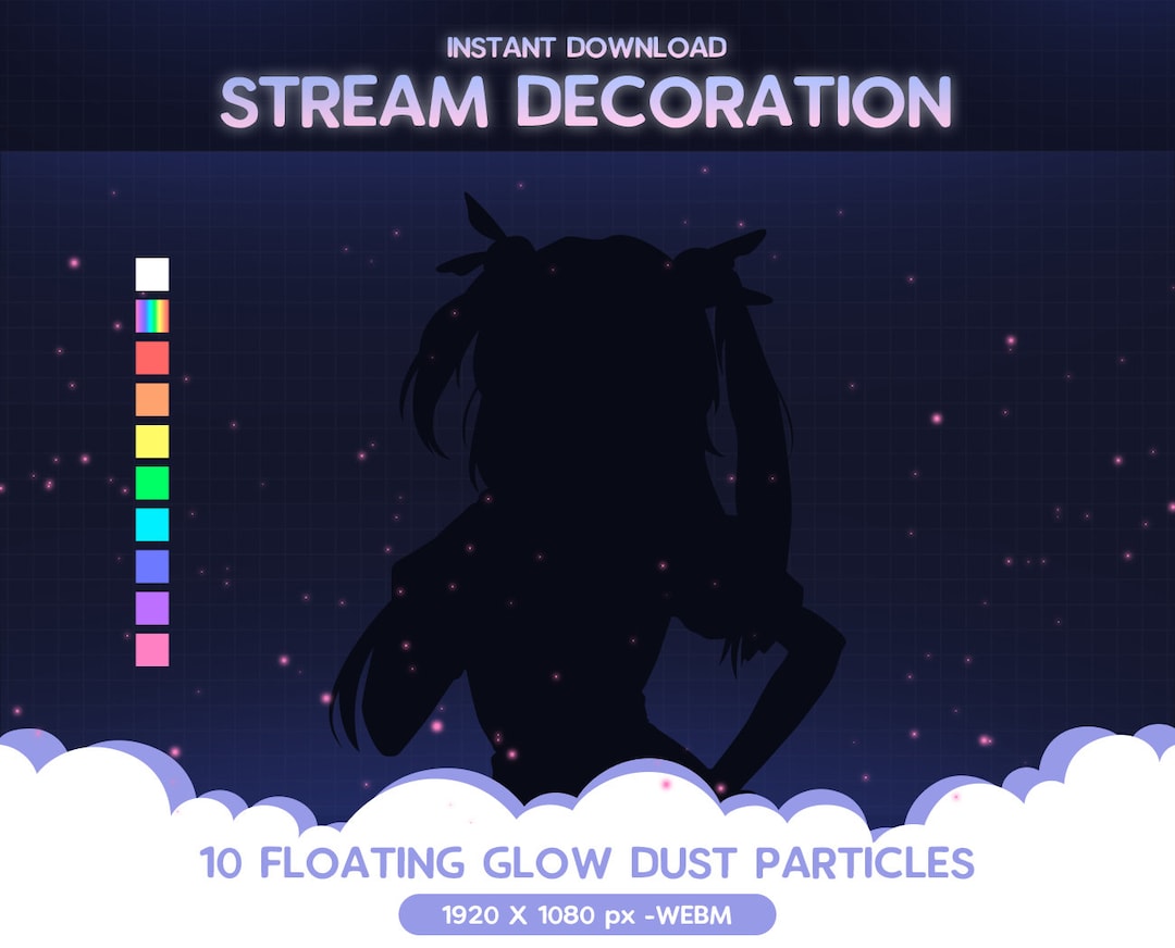 10 ANIMATED Floating Glow Particles Loop Stream Decoration Add-on Dust ...