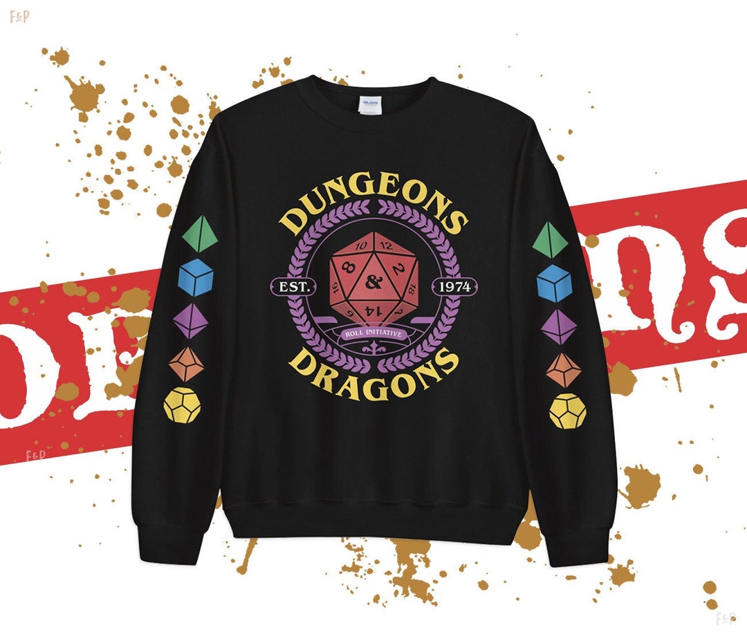 Dungeons and Dragons Sweatshirt Dnd Merch Shirts D20 D&D - Etsy