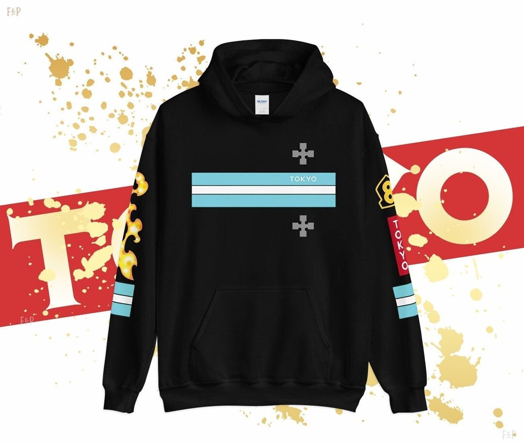 Anime Hoodie, Fire Hoodie, Manga Hoodie, Japanese Hoodie, Shirt, Trendy ...