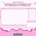 Twitch Pink Pixel Overlay, Stream Overlay, Streamer Graphics, Kawaii ...