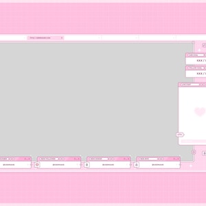 Twitch Stream Package, Animated Pink Pixel Overlay, Vtuber Customizable ...