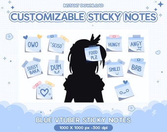 88 Twitch Pink Vtuber Sticky Note Pngtuber P2U Vtuber Stream Assets ...