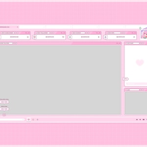 Twitch Stream Package, Animated Pink Pixel Overlay, Vtuber Customizable ...