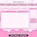 Twitch Stream Package, Pink Pixel Overlay W/ Time and Music Player ...