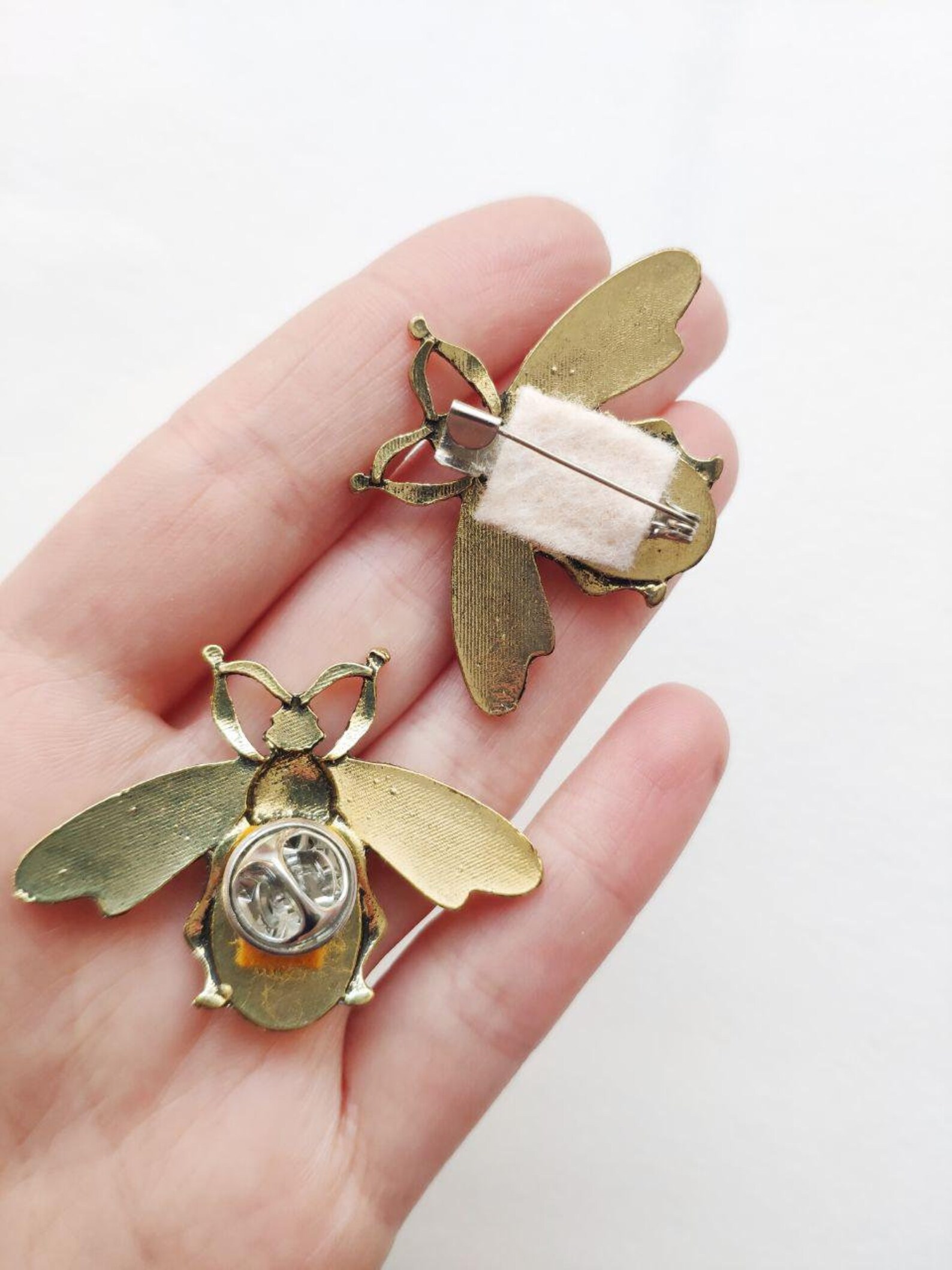Bee Brooch Vintage. Bee Brooch Rhinestone. - Etsy