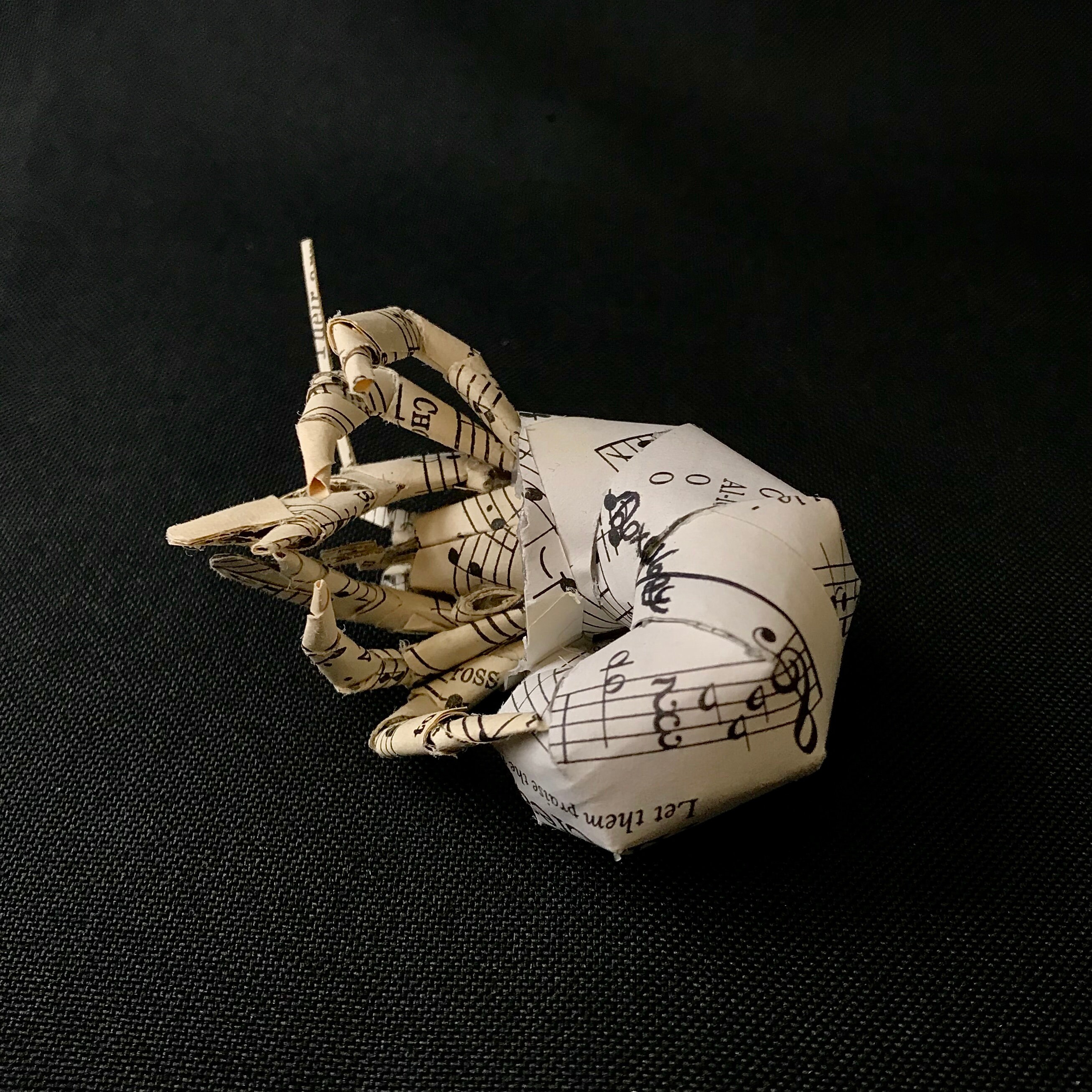 Sheet Music Hermit Crab Book Page Sculpture Hymns - Etsy