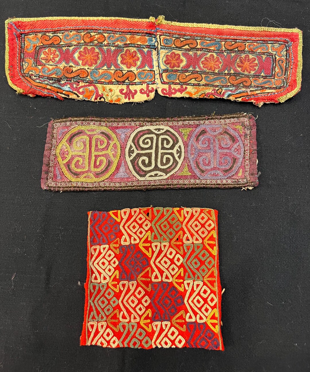 Antique Ethnic Turkmen Talismanic Amulet Wall Hanging Decor , Silk ...
