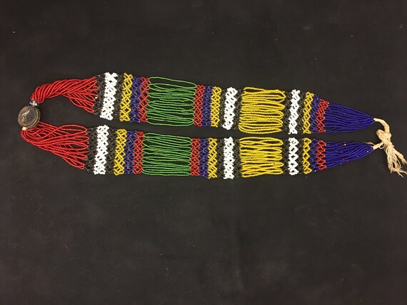Antique traditional beaded necklace from kalash valle… - Gem