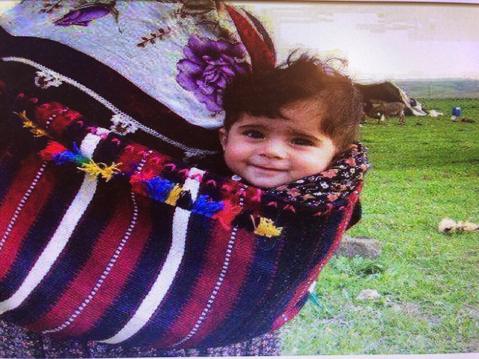 Kurdish Baby Carrier Jajim Flatweave Carrying Pouch With Tassel 90 X 50 ...