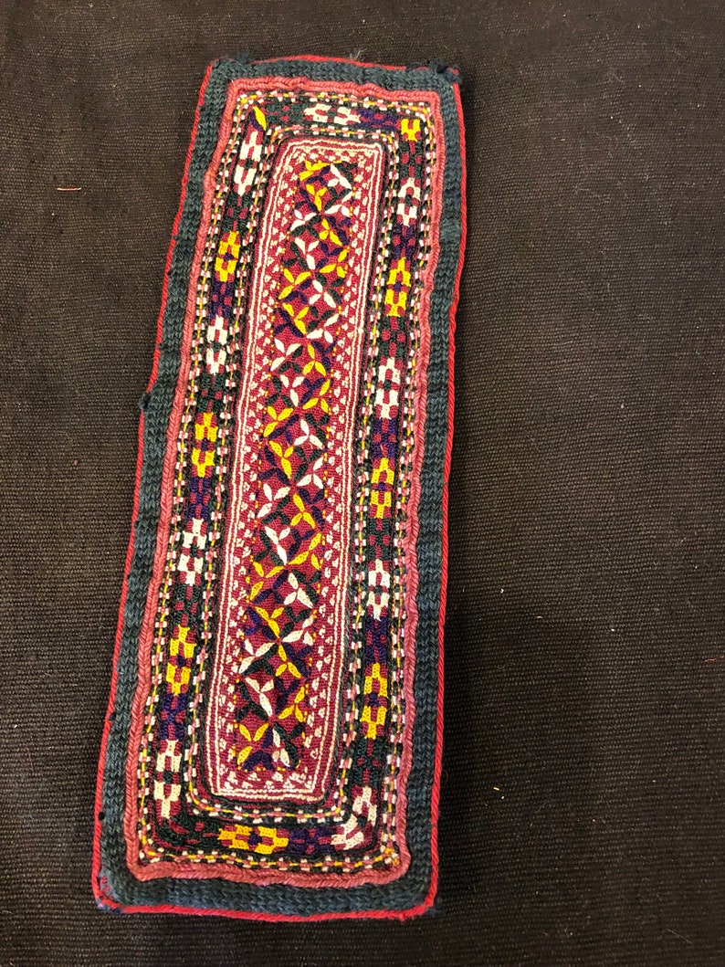 Ethnic Turkmen Talismanic Amulet Wall Hanging Decor , Silk Embroideri ...