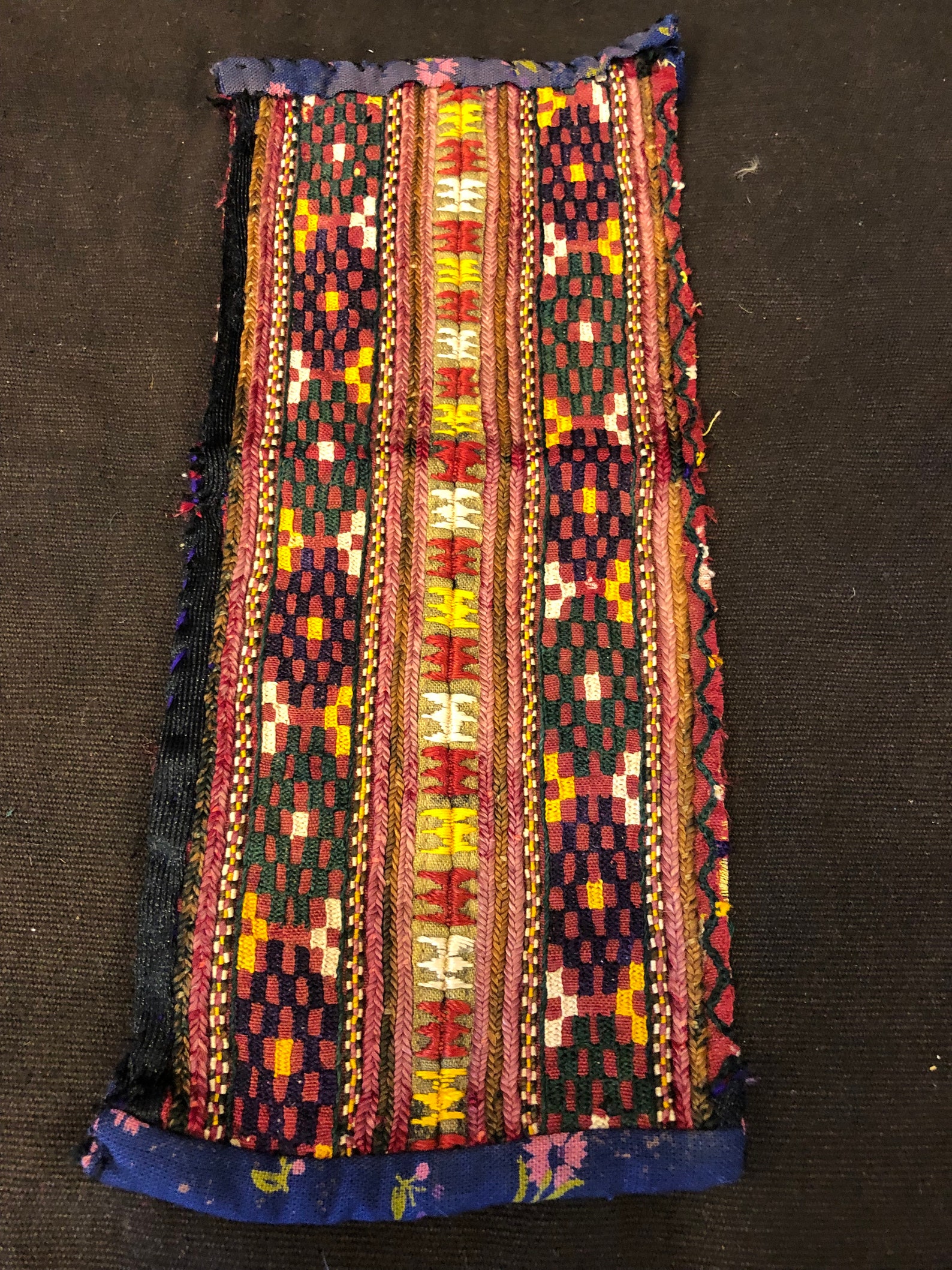 Ethnic Turkmen Talismanic Amulet Wall Hanging Decor , Silk Embroideri ...