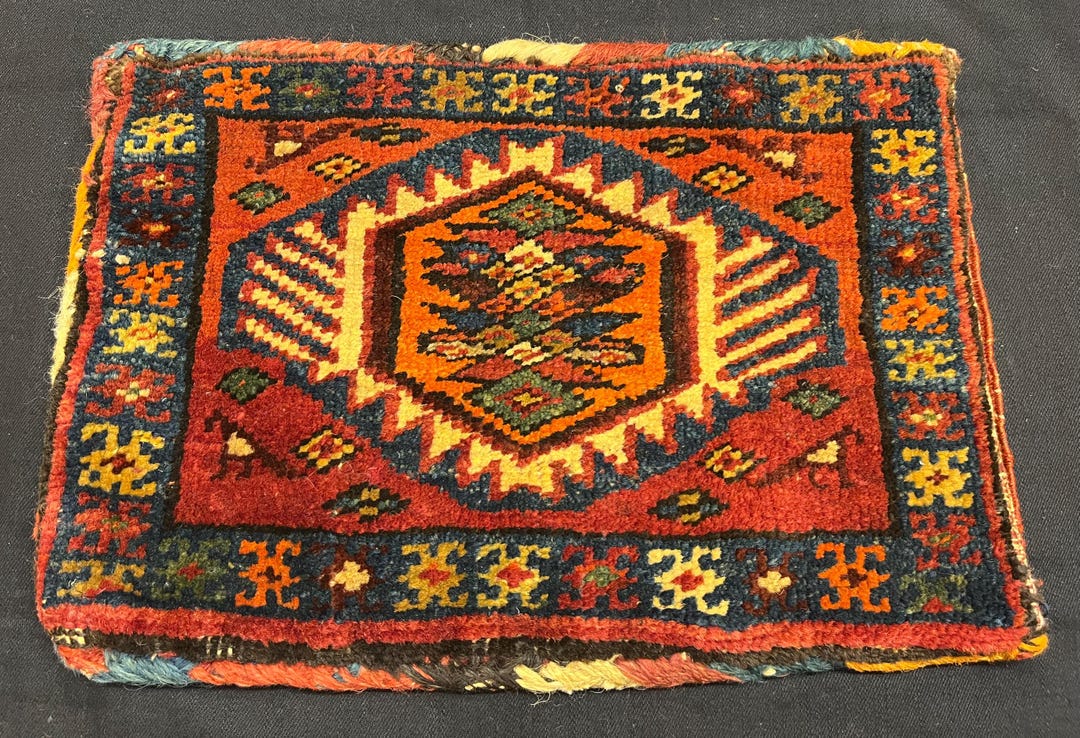 Antique Avshar Bag Pure Wool Natural Color 38x27 Cm 15' X 11' Free ...