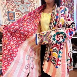 Vintage Ubek Traditional Clothing Handmade Costum. 195x102 Cm 77' X 40 ...