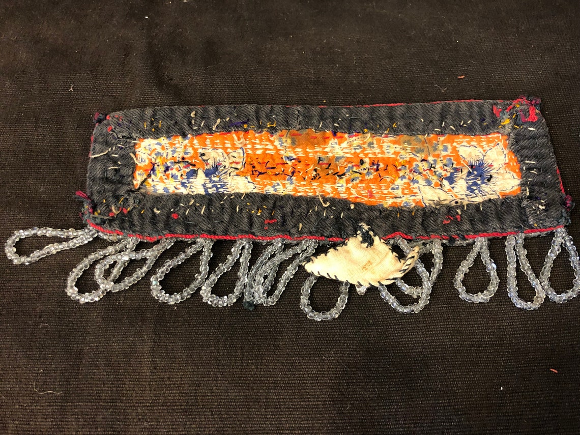 Ethnic Turkmen Talismanic Amulet Wall Hanging Decor , Silk Embroideri ...