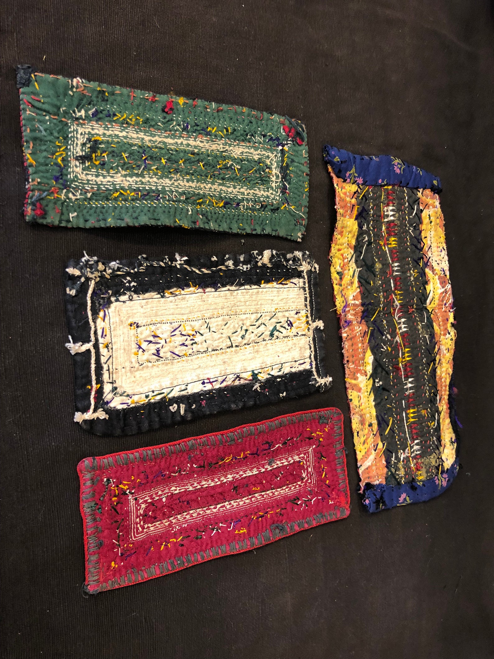Ethnic Turkmen Talismanic Amulet Wall Hanging Decor , Silk Embroideri ...