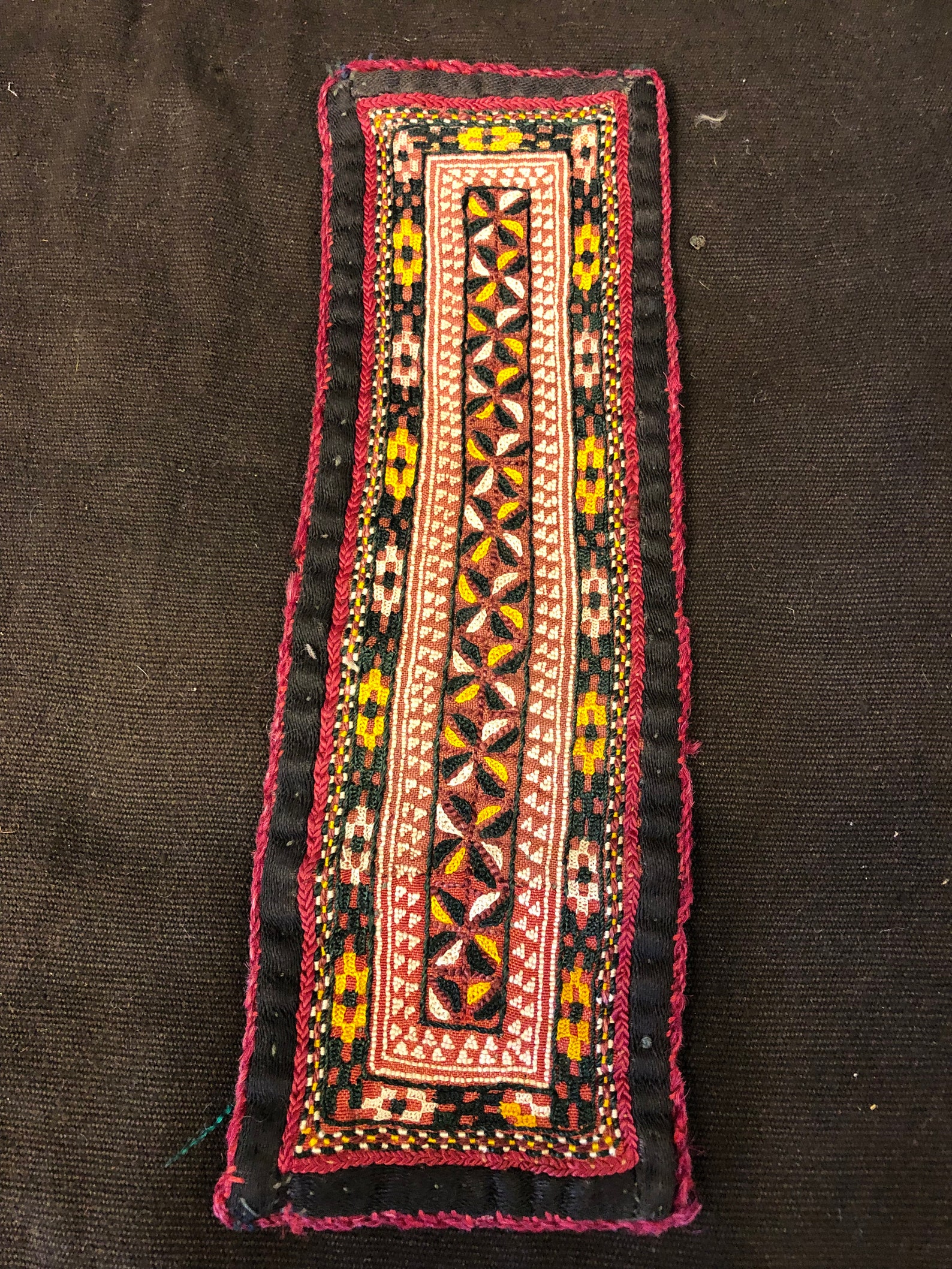 Ethnic Turkmen Talismanic Amulet Wall Hanging Decor , Silk Embroideri ...
