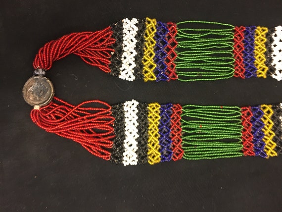 Antique traditional beaded necklace from kalash valle… - Gem