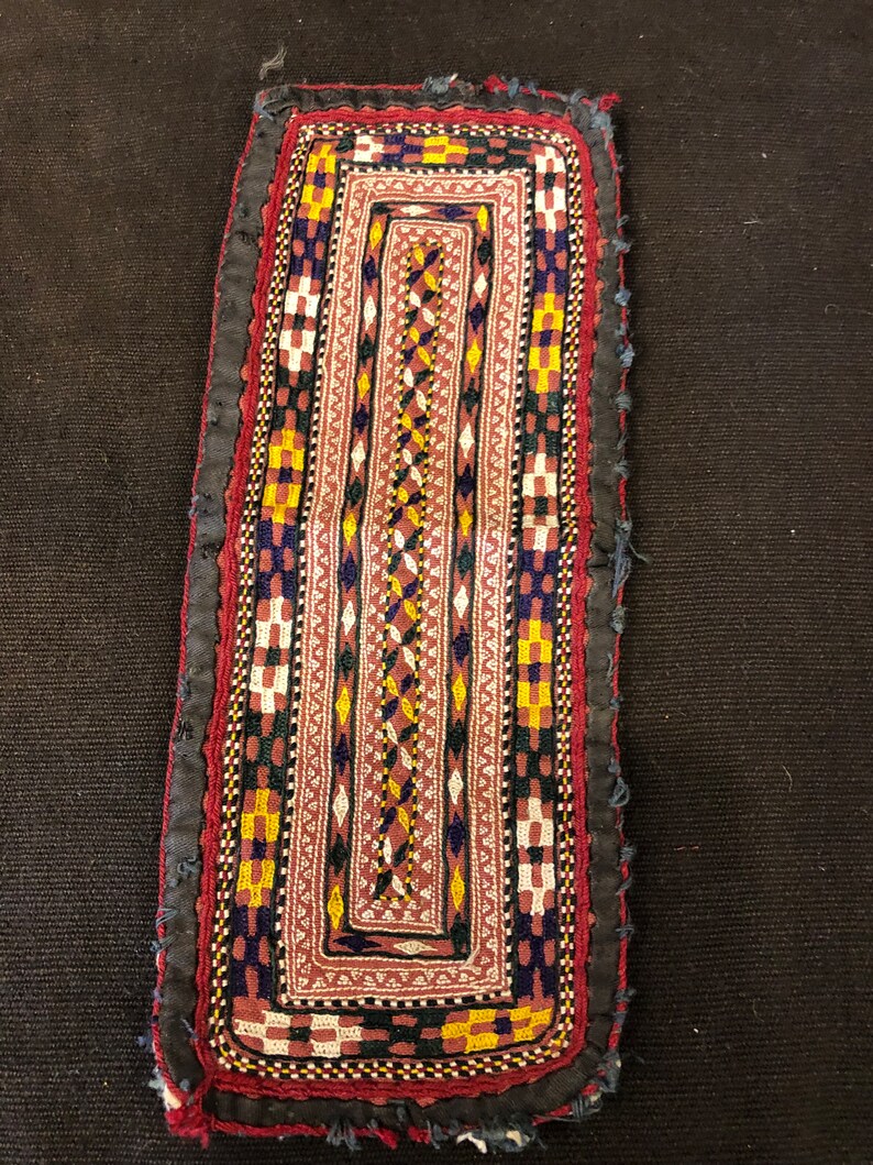 Ethnic Turkmen Talismanic Amulet Wall Hanging Decor , Silk Embroideri ...