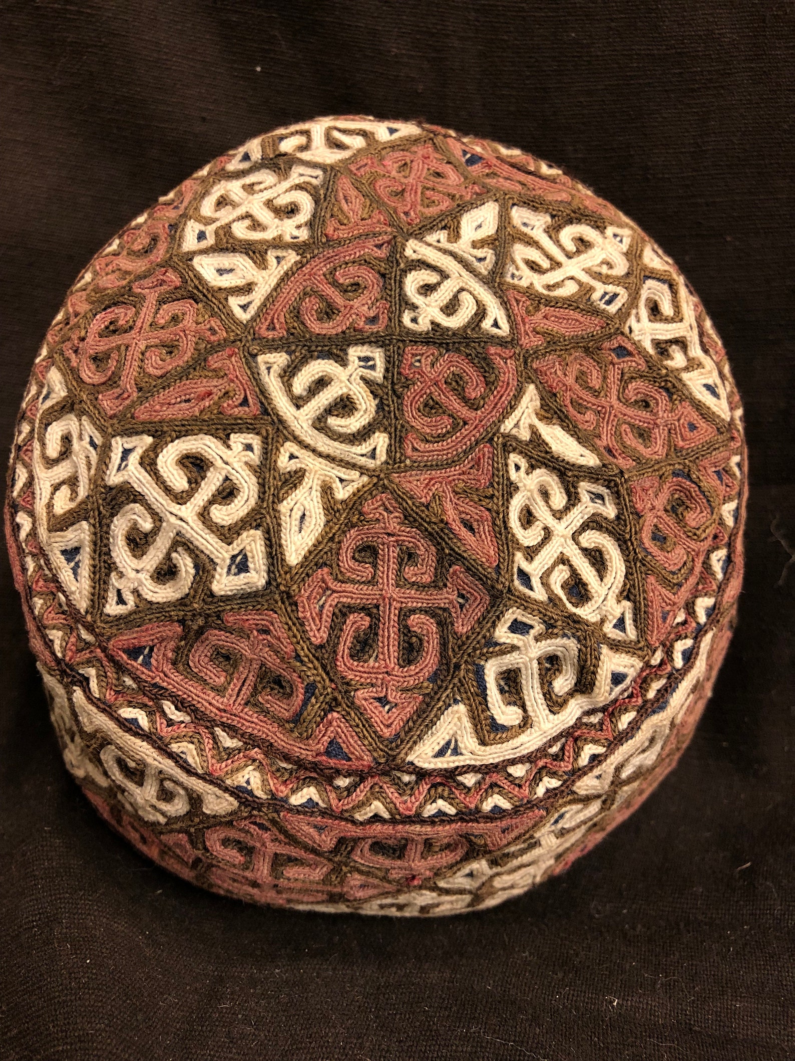 Antique Turkmen Chodor Child Cap With Silk Embroidery Hat 2 Pieces Set ...