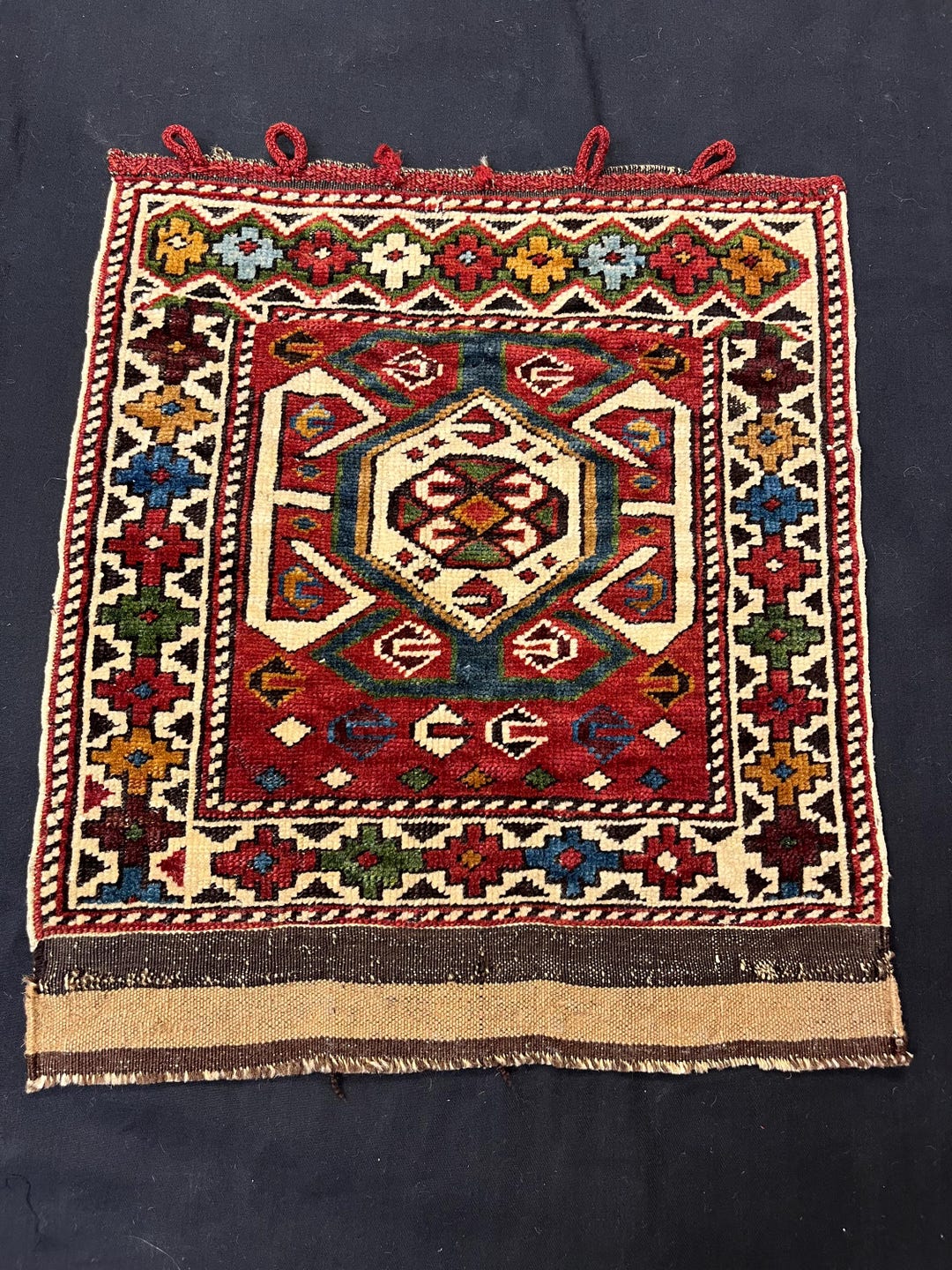 Antique Handmade Shirvan Bag Face Rug 52 X 47 Cm 20 X 18 Inches , Free ...