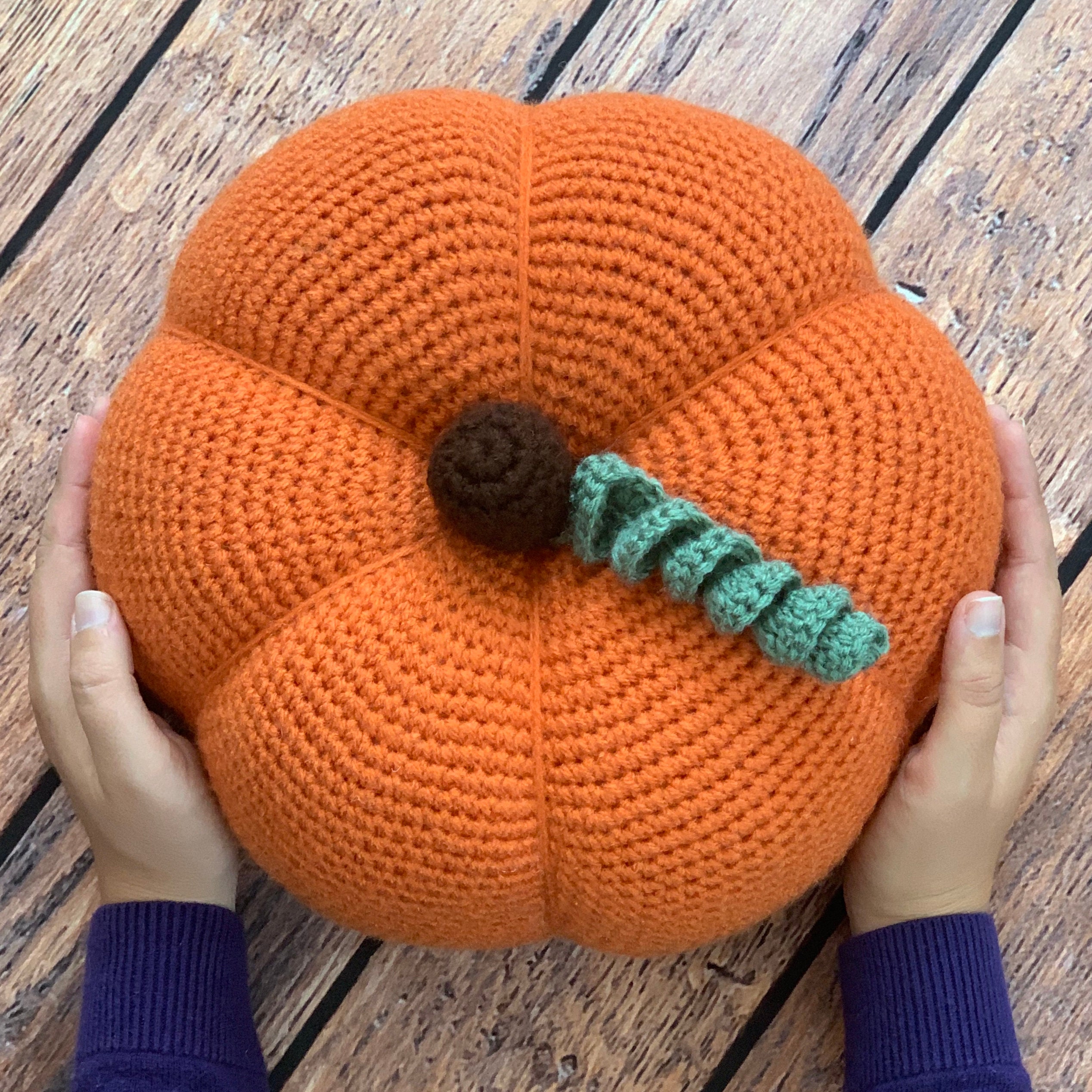 Jumbo Pumpkin Plush Amigurumi PATTERN - Etsy