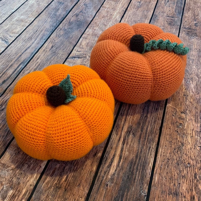Jumbo Pumpkin Plush Amigurumi PATTERN - Etsy