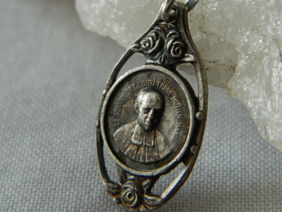 Antique Art Deco Mutien Marie Medal 44 - Etsy