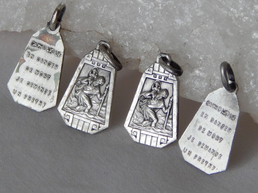 NOS Antique St. Christopher Art Deco Medal, Drivers and Travellers ...