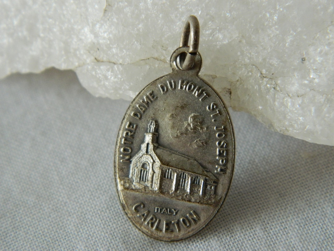 Vintage Religious Medal Notre-dame Mont St Joseph Carleton Quebec ...