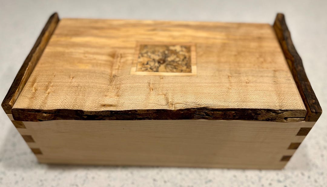 Amazing Wood Handmade Keepsake Box With Spalted Birdseye Maple and ...